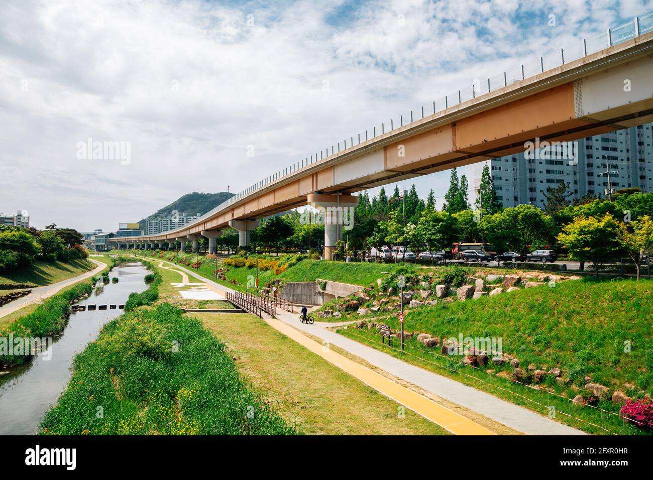 Riverside park in Gimhae, Korea Stock Photo - Alamy
