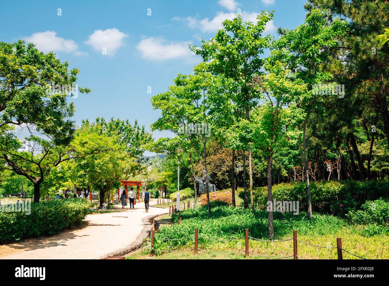 Spring of Bonghwangdae Park in Gimhae, Korea Stock Photo - Alamy