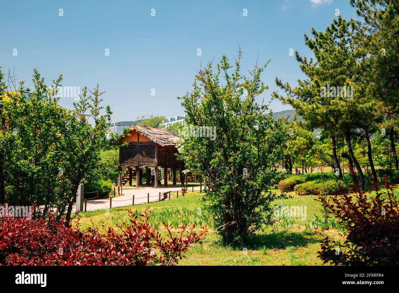 Spring of Bonghwangdae Park in Gimhae, Korea Stock Photo - Alamy