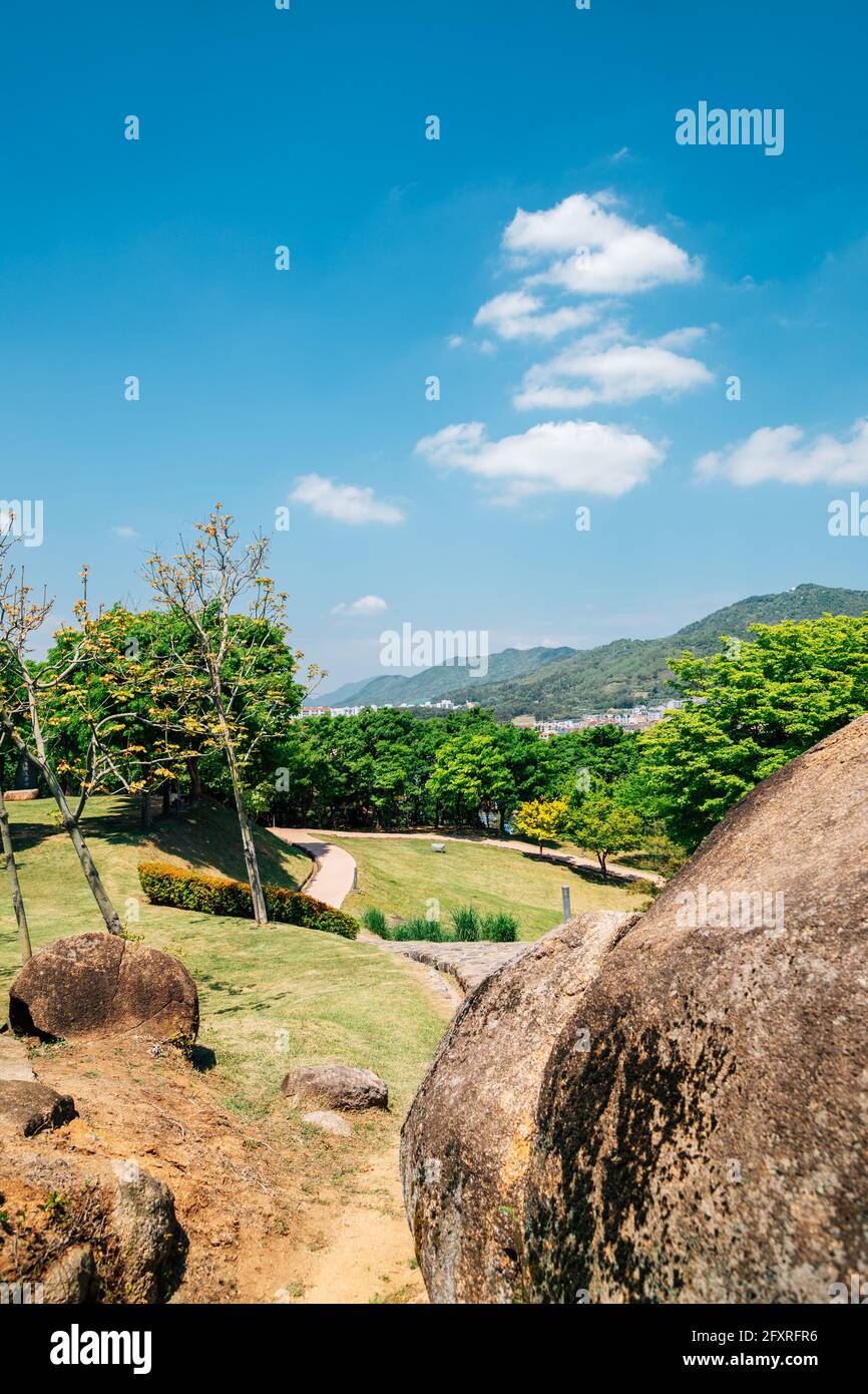 Spring of Bonghwangdae Park in Gimhae, Korea Stock Photo - Alamy