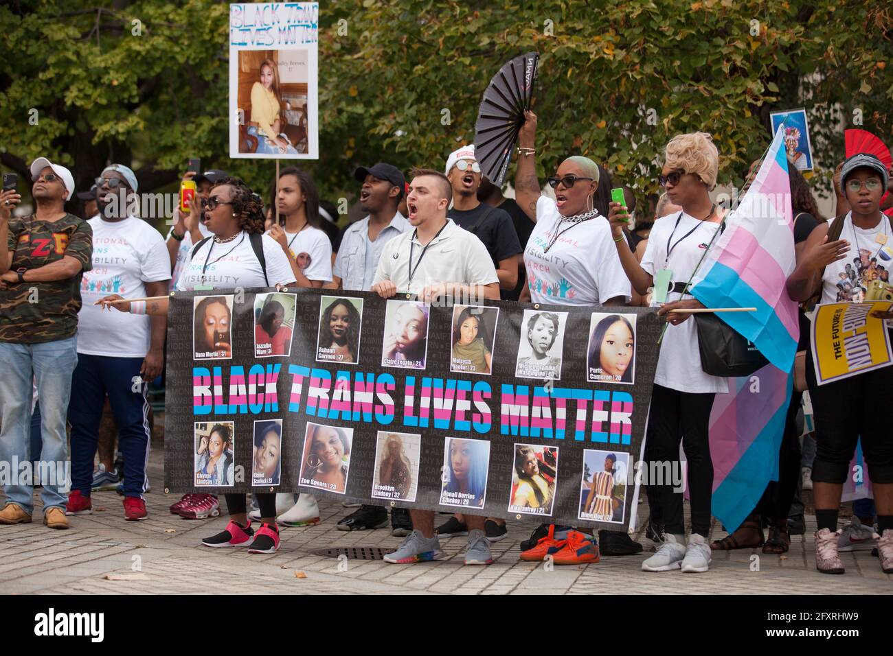September 28, 2019 - Washington, DC USA: Transgender rights activists ...