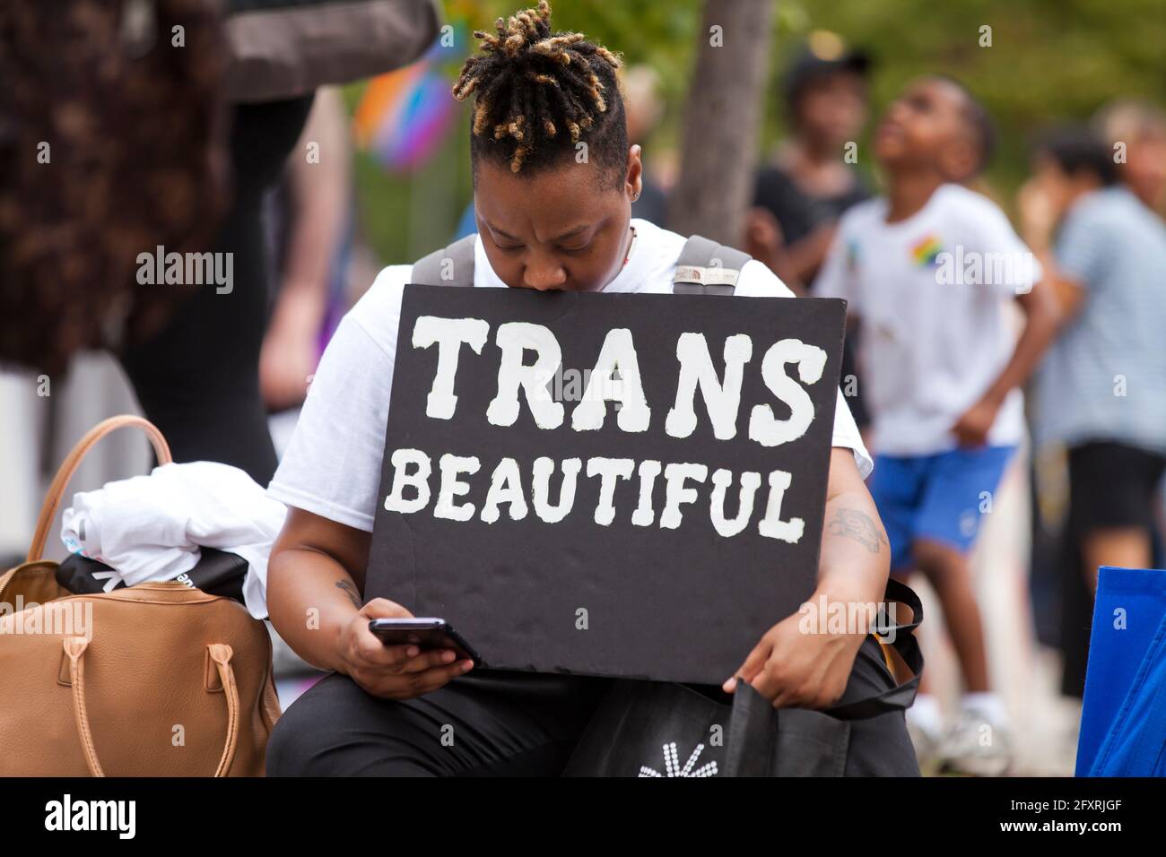 September 28, 2019 - Washington, DC USA: Transgender rights activists ...