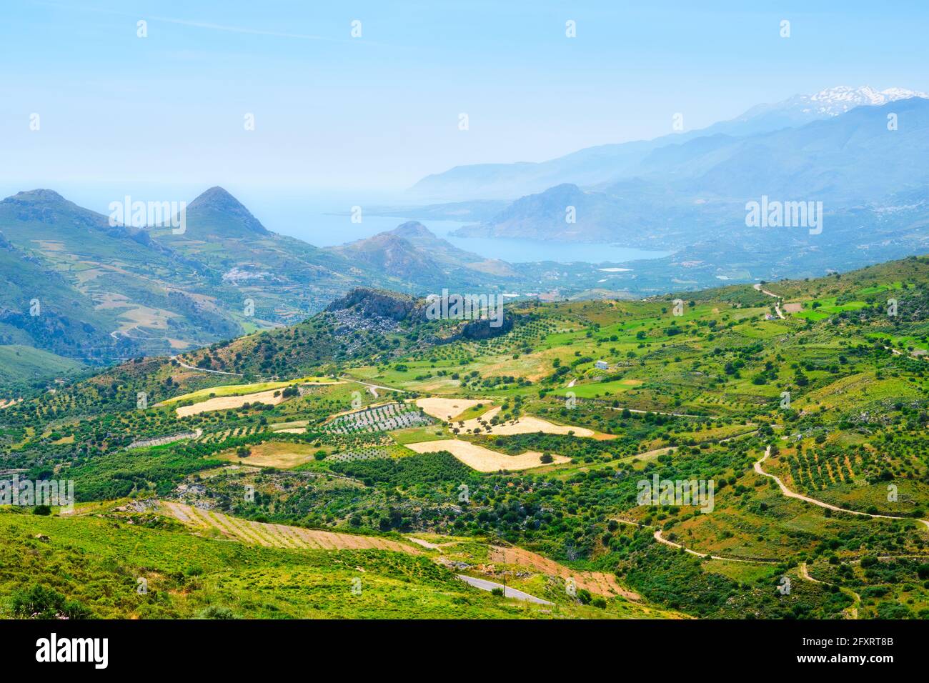 Aerial view of Crete island in Greece Stock Photo - Alamy