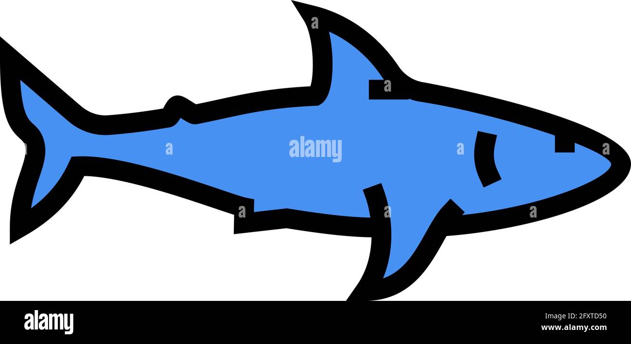 shark ocean color icon vector illustration Stock Vector Image & Art - Alamy