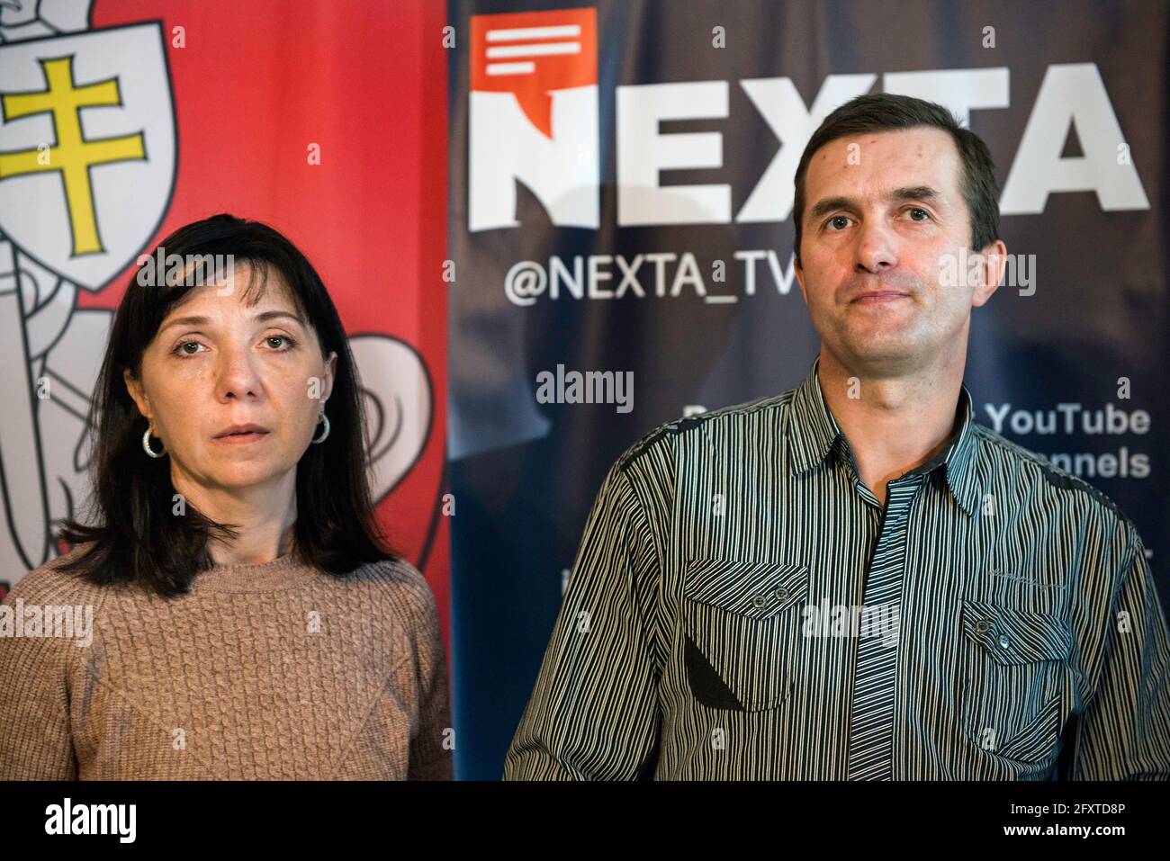 Dmitri and Natalya Protasevich, parents of Roman Protasevich seen ...