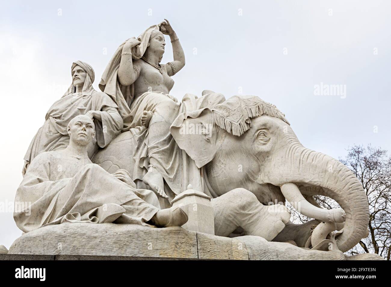 The Asia group sculpture by John Henry Foley part of the Albert ...