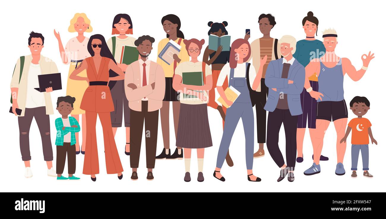 Multicultural society Cut Out Stock Images & Pictures - Alamy