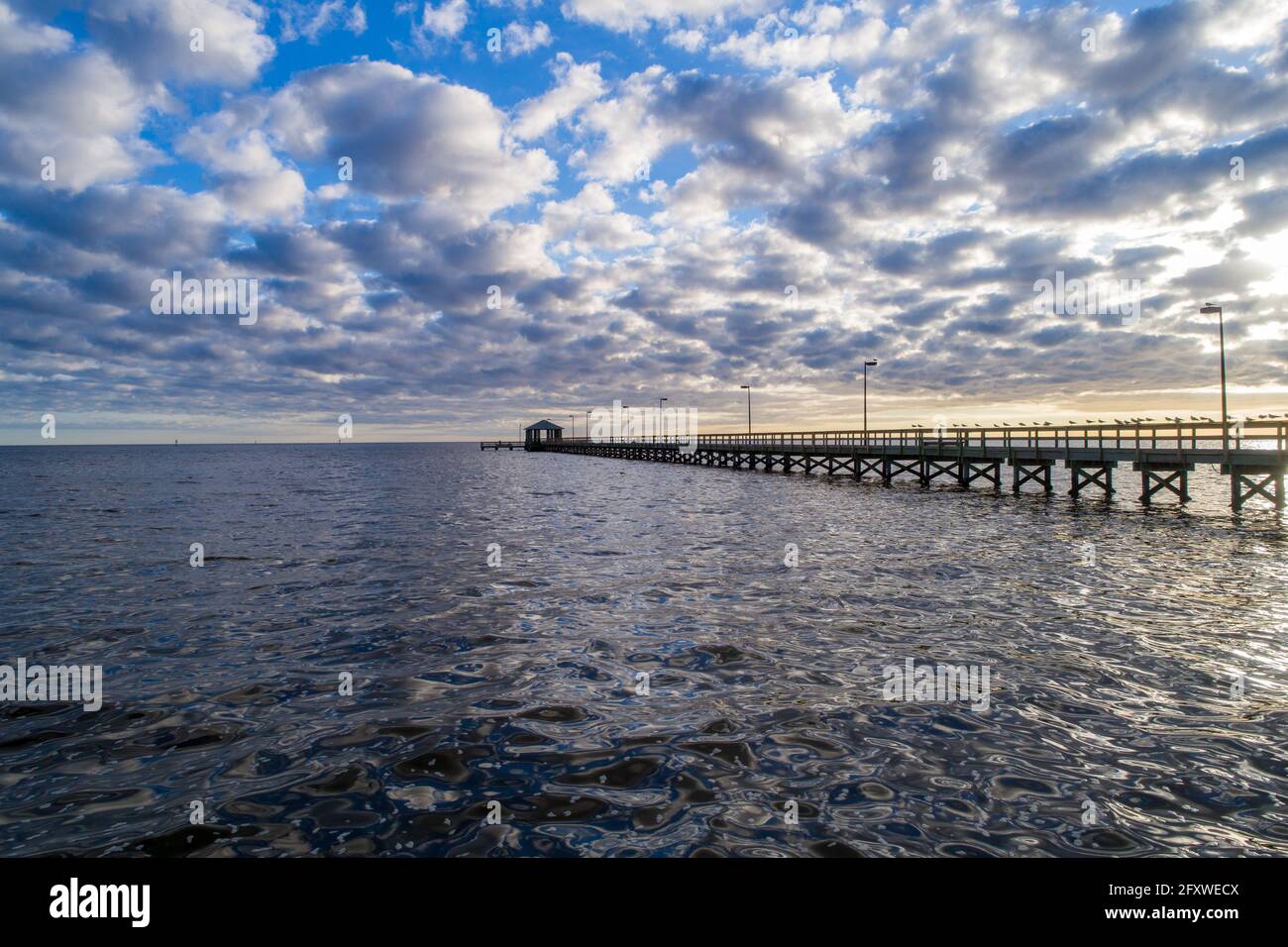 Biloxi at sunset Stock Photo - Alamy