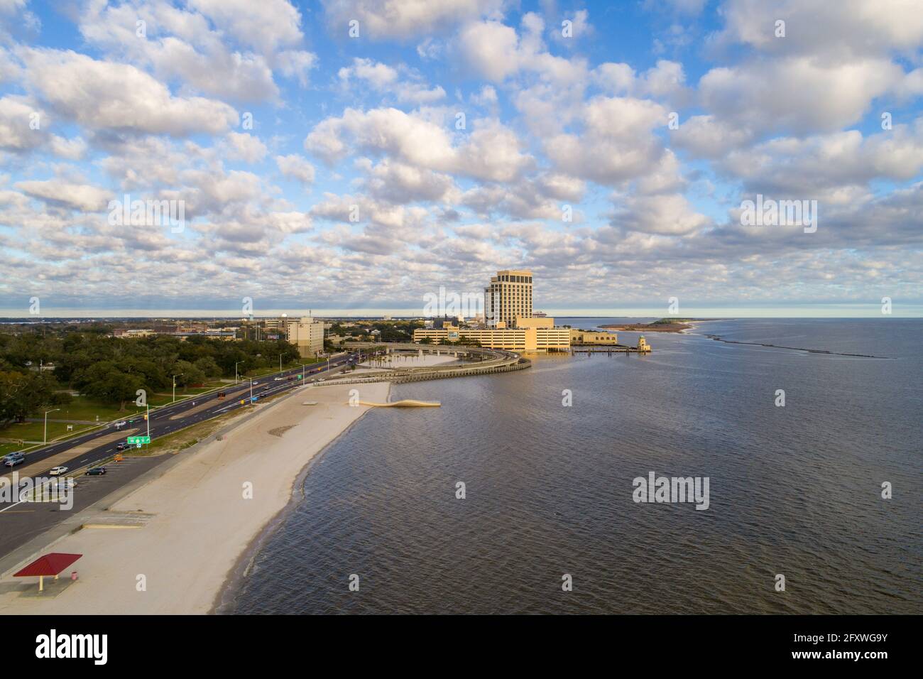 Biloxi at sunset Stock Photo - Alamy