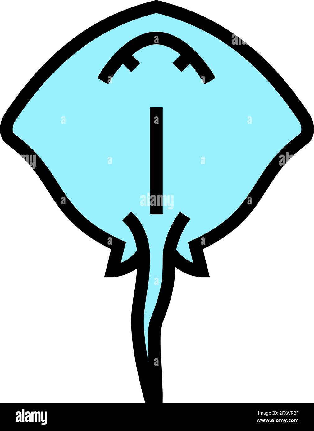 stingray ocean color icon vector illustration Stock Vector Image & Art ...