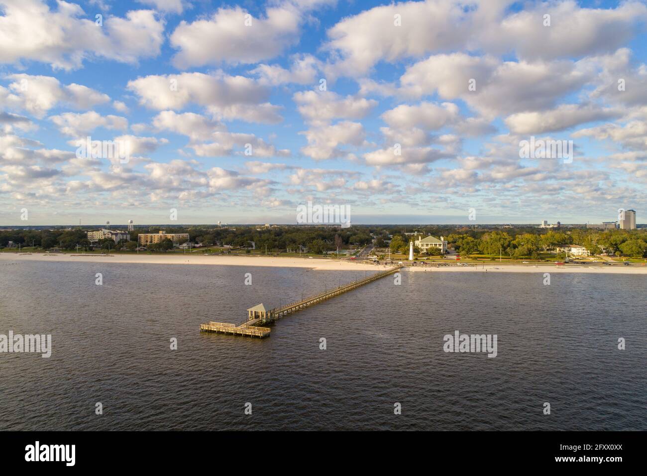 Biloxi at sunset Stock Photo - Alamy