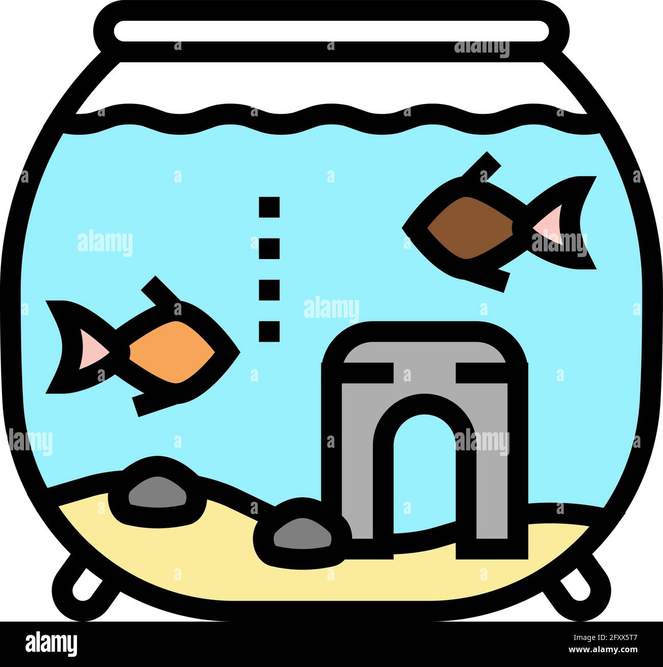 fish pet color icon vector illustration Stock Vector Image & Art - Alamy
