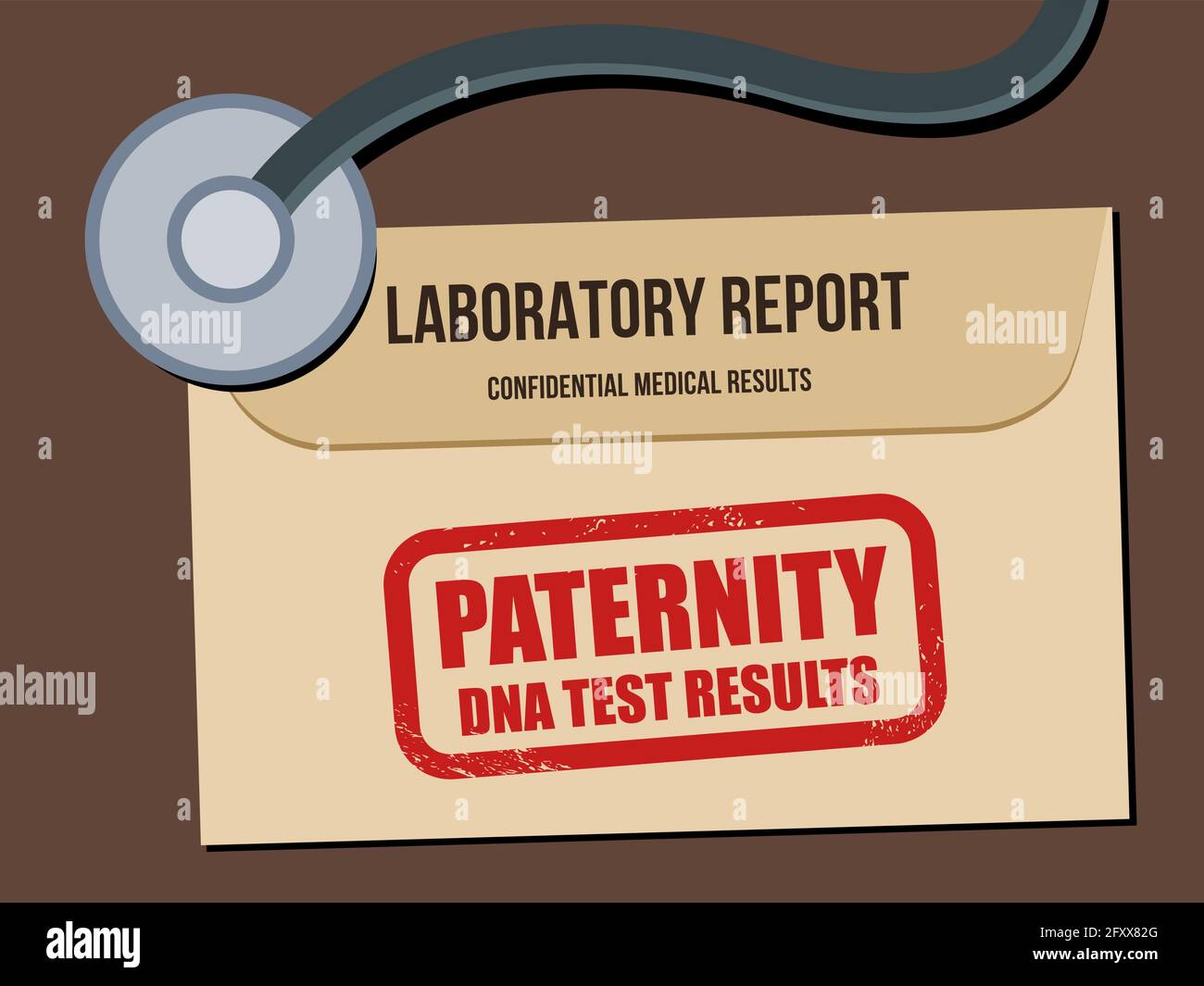 Paternity Testing Concept Dna Test Results Genetic Laboratory Dna