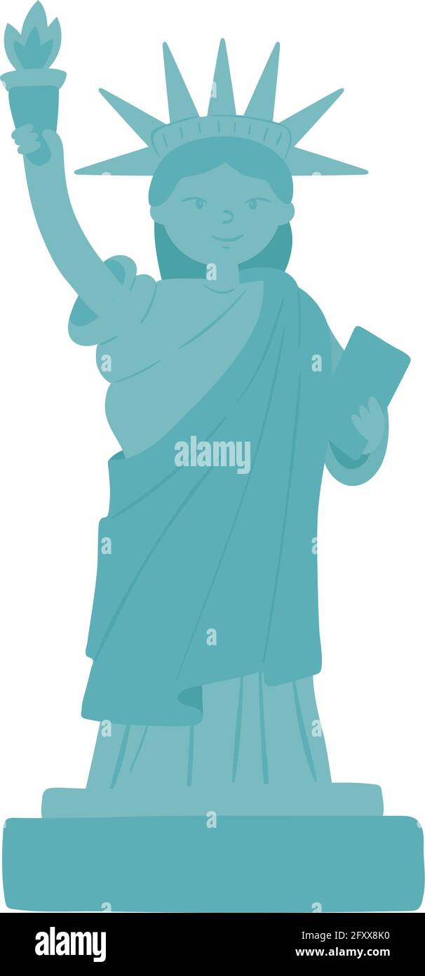 cute statue of liberty Stock Vector Image & Art - Alamy