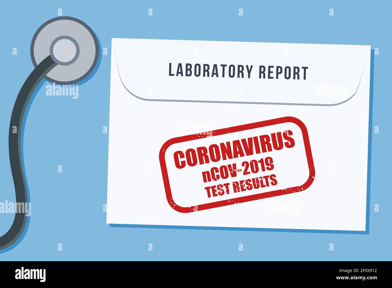 Coronavirus (nCov-2019) Covid 19 medical lab test results. Health ...