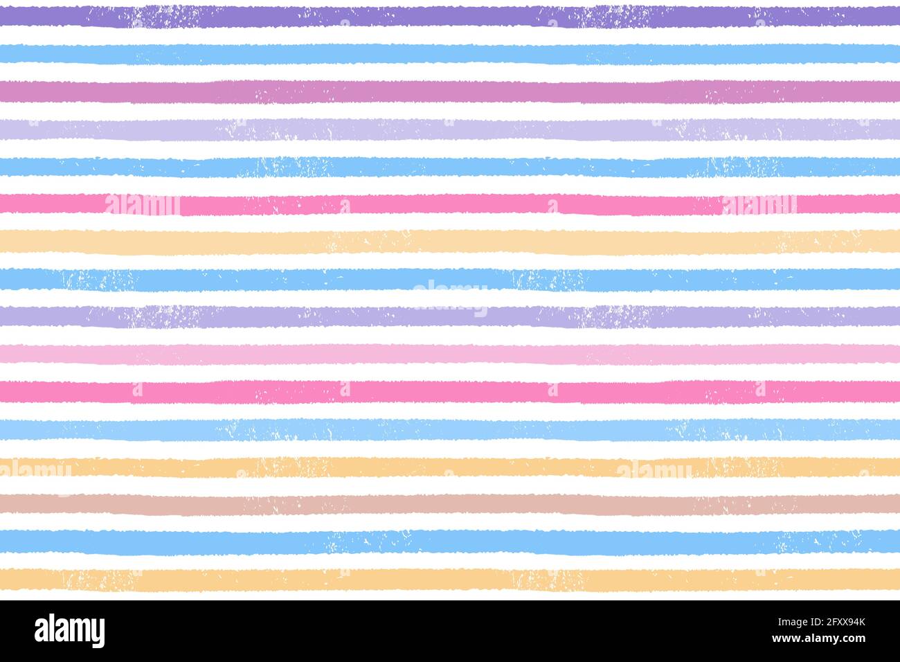 Seamless painted stripes vector texture. Beautiful colorful horizontal ...