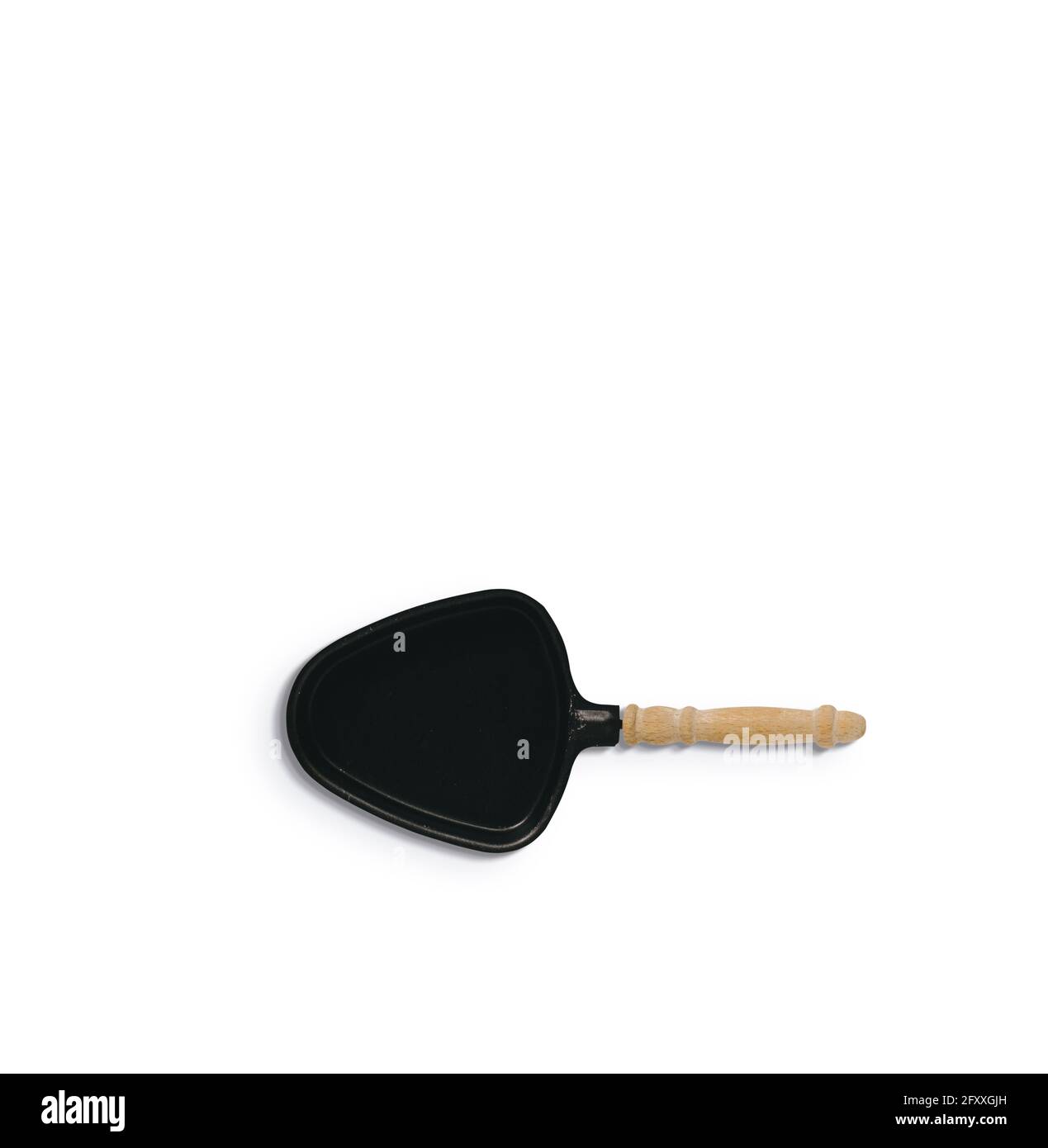 Close up of isolated raclette pan against white background Stock Photo ...