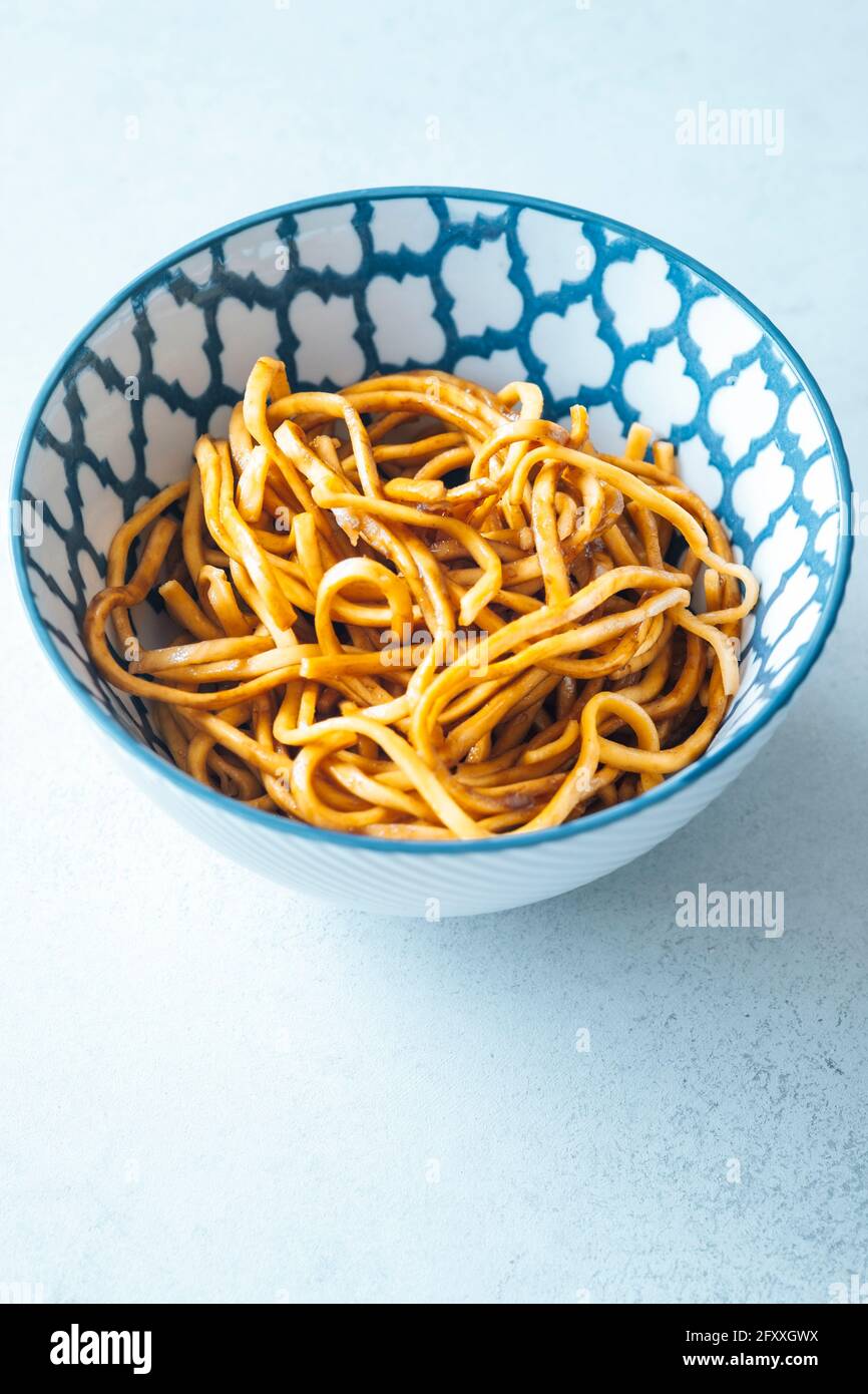 Cooked Chinese Noodles Stock Photo - Alamy