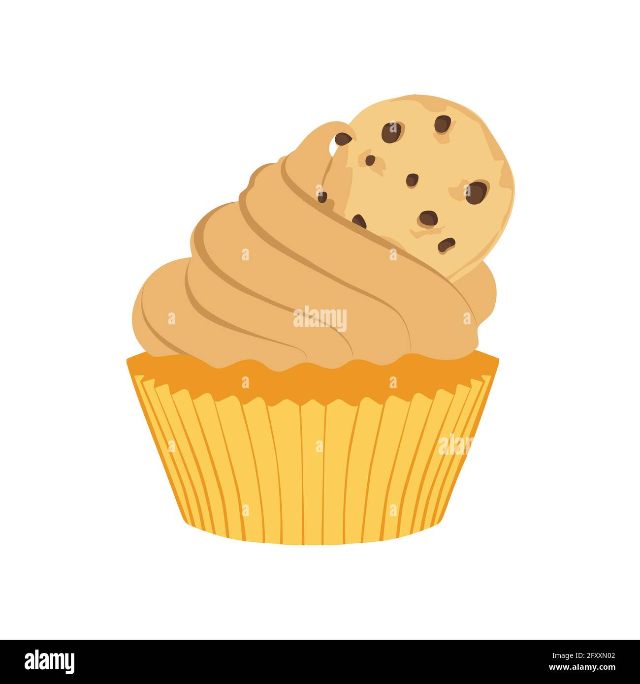 Swirl cookie chocolate vanilla Stock Vector Images - Alamy