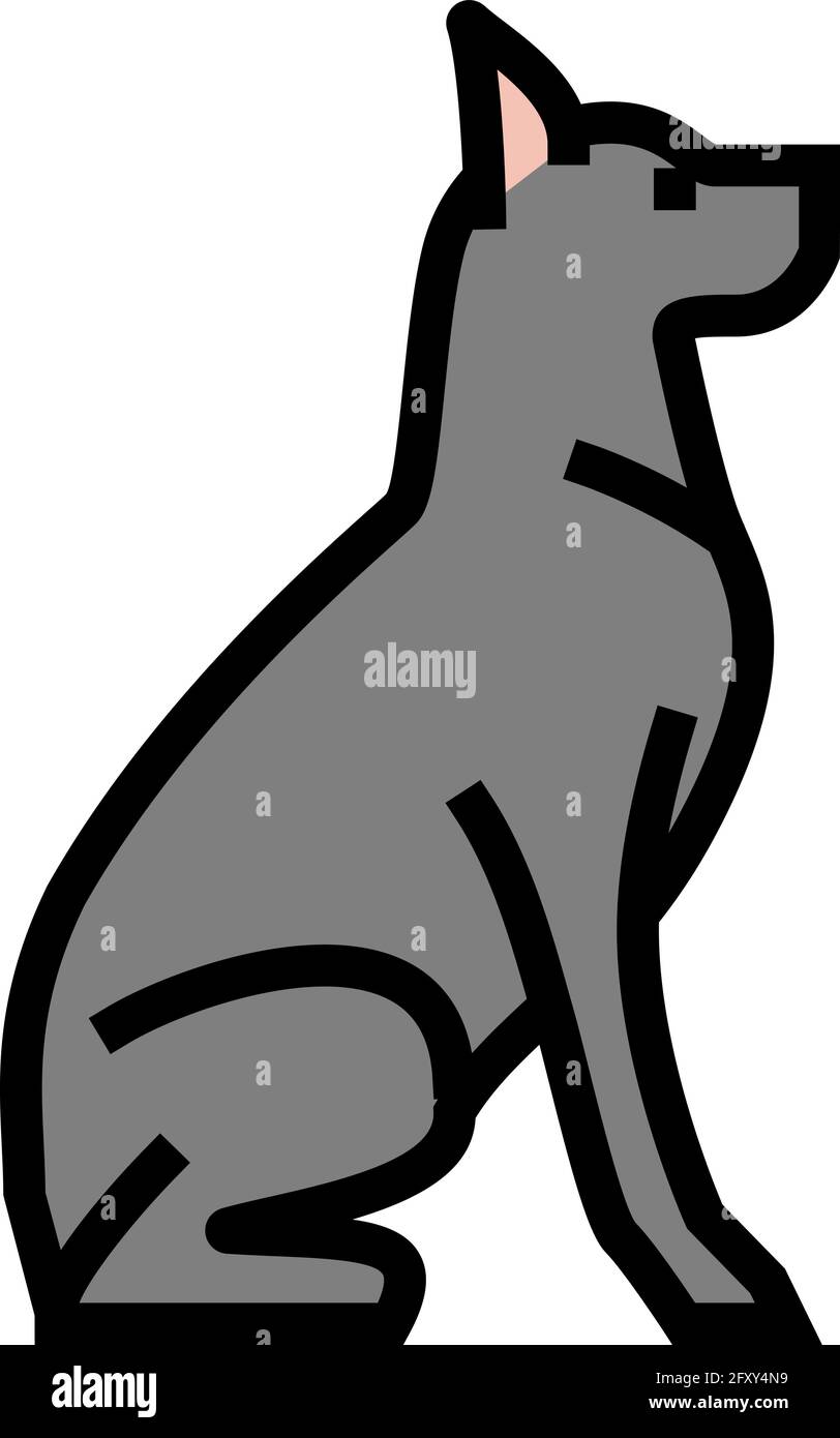 dog pet color icon vector illustration Stock Vector Image & Art - Alamy