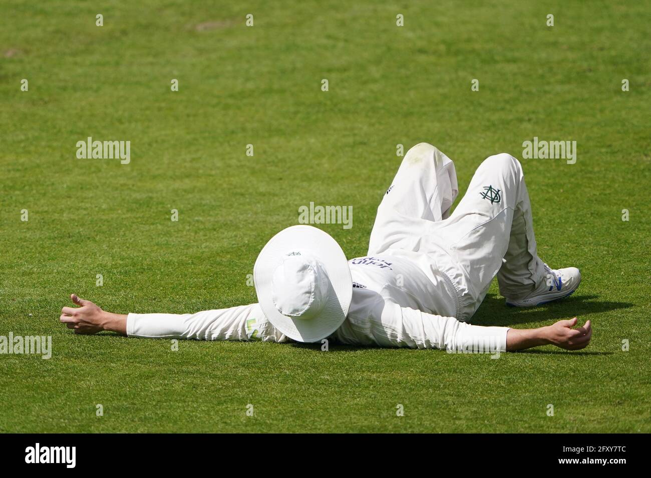 Nottinghamshire's Joe Clarke during day one of the LV= Insurance County ...