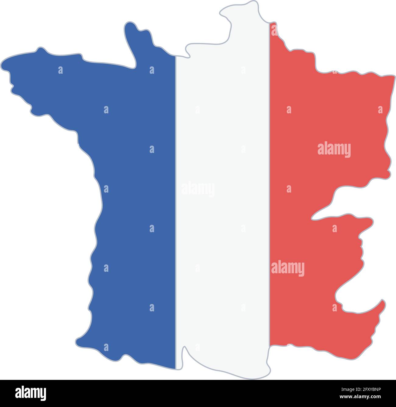 france map and flag Stock Vector Image & Art - Alamy