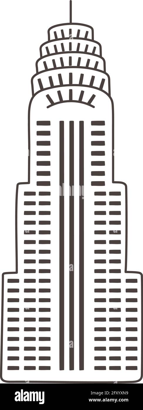 building tower outline Stock Vector Image & Art - Alamy