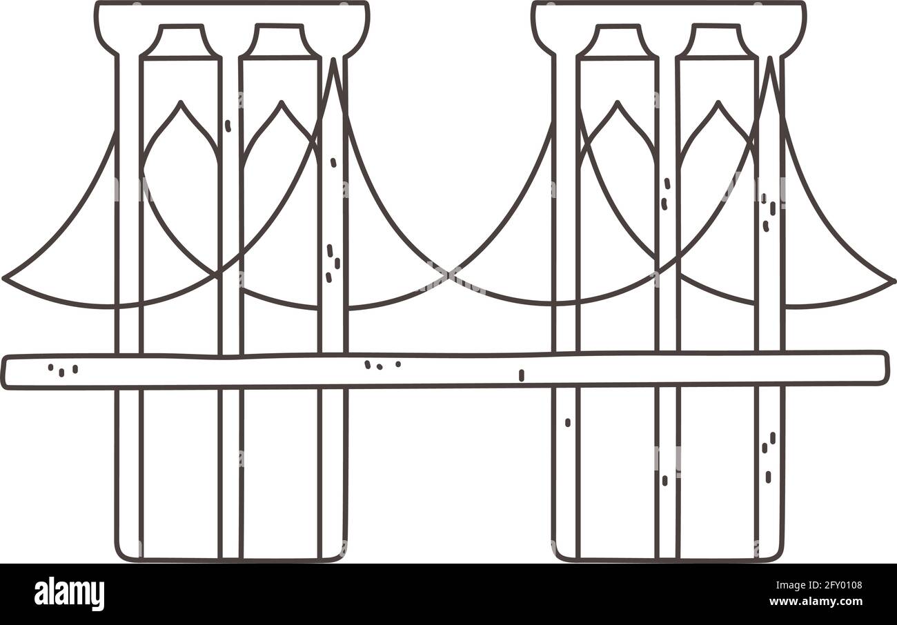 bridge architecture outline Stock Vector Image & Art - Alamy