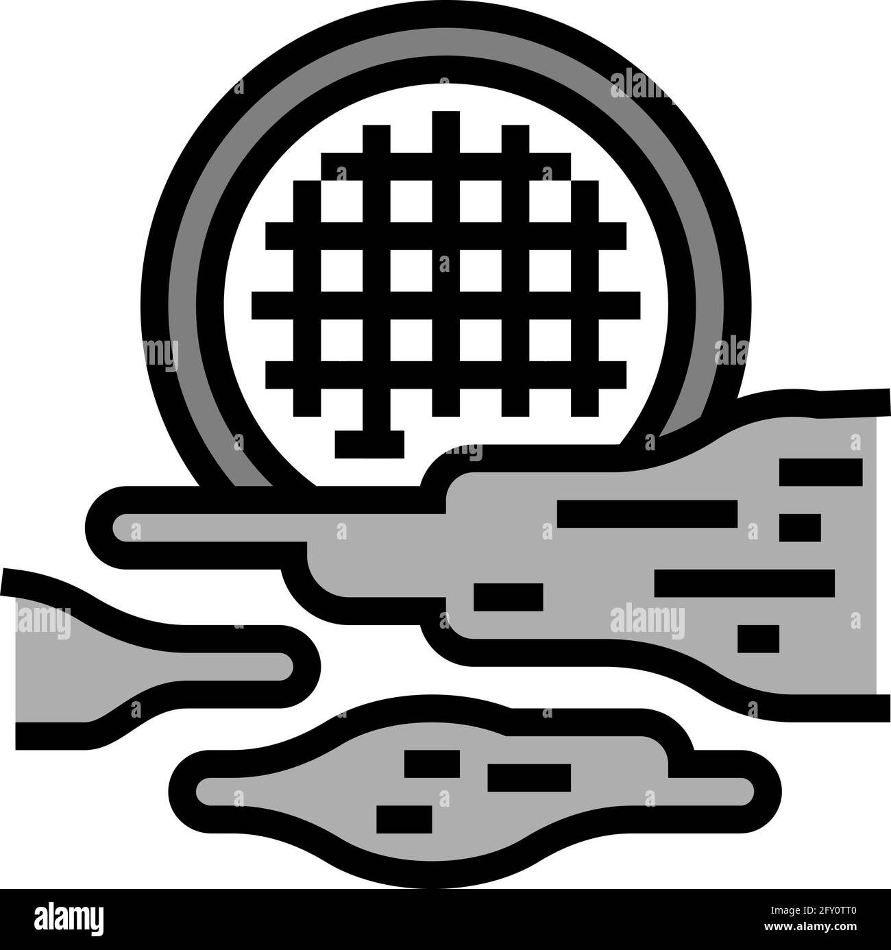 Environment protection color line Black and White Stock Photos & Images ...