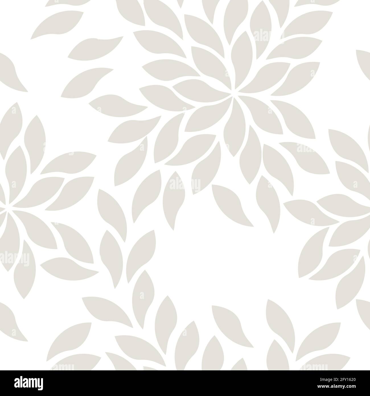 Vector illustration floral seamless abstract grey background, pattern ...