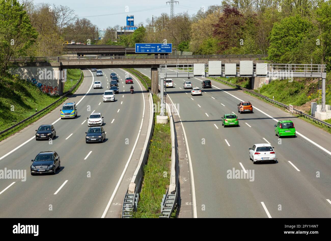 Motorway exit slip road hi-res stock photography and images - Alamy