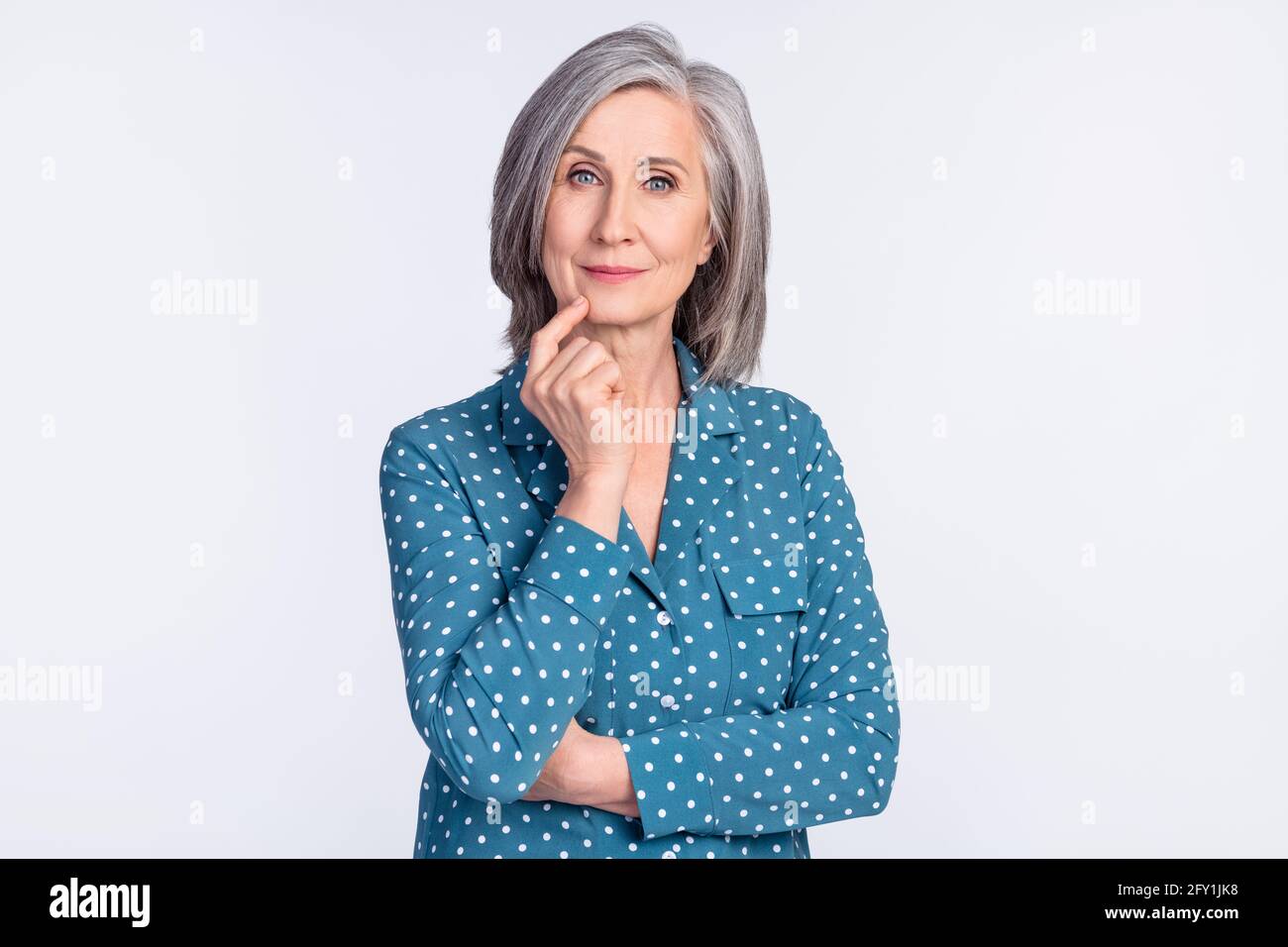 Portrait minded smart lady hi-res stock photography and images - Alamy