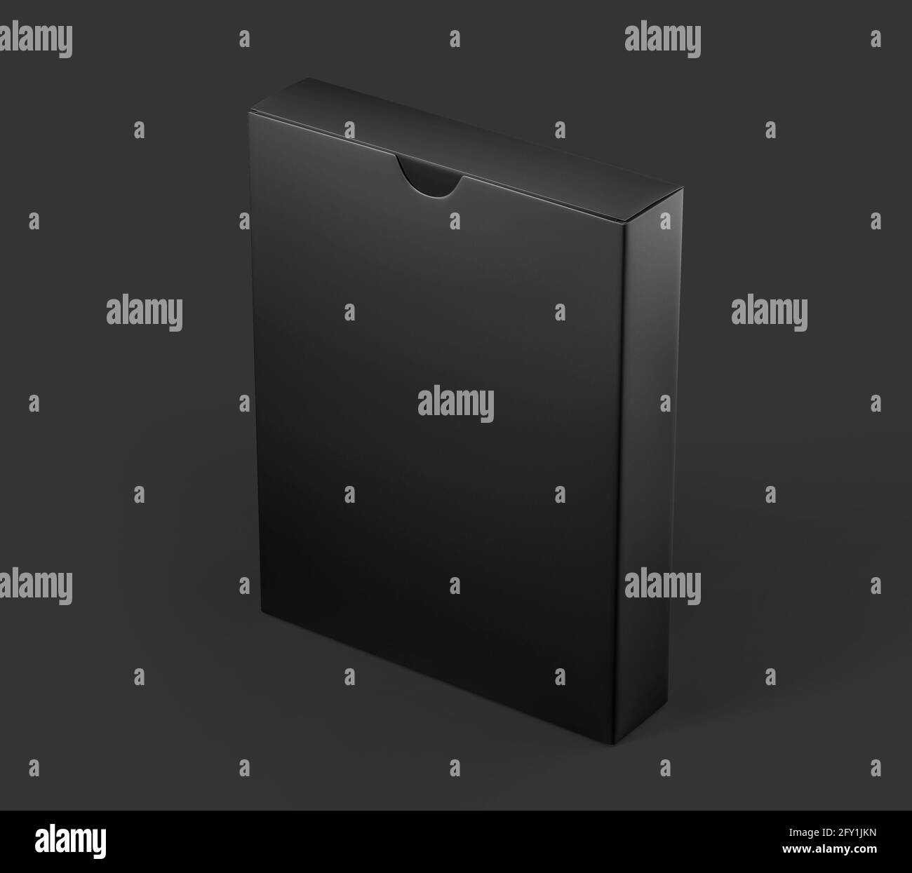 Black Flat Carton cardboard Box Mockup, Dark Software Box, package ...