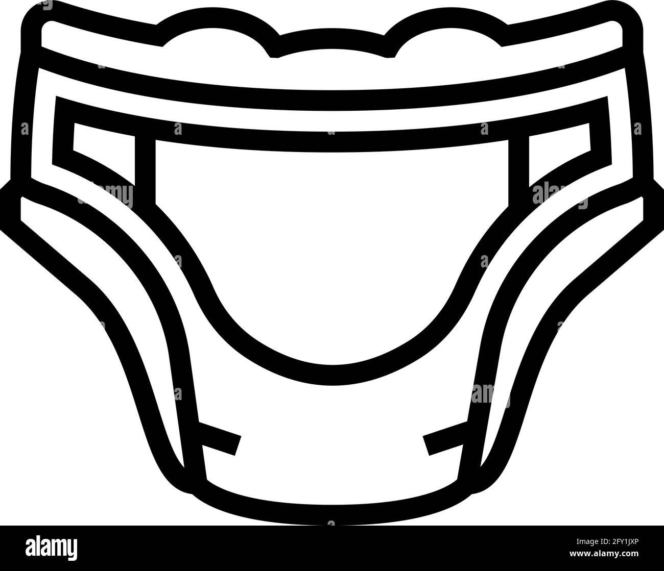 diaper baby line icon vector illustration Stock Vector Image & Art - Alamy
