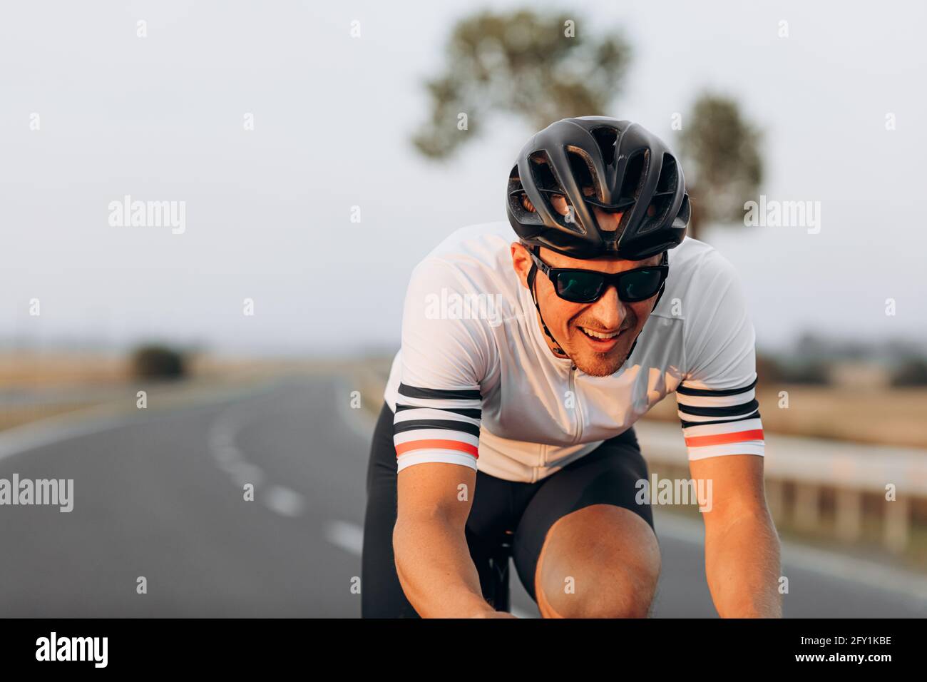 Person bike helmet portrait hi-res stock photography and images - Alamy