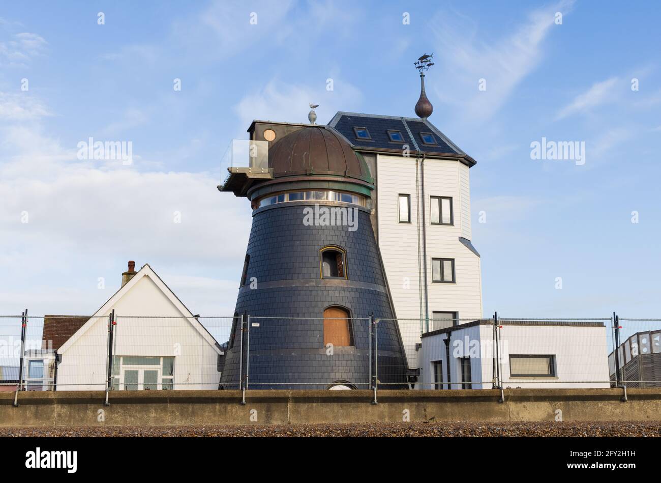 The Old Mill House during renovation. Aldeburgh, Suffolk. UK Stock ...