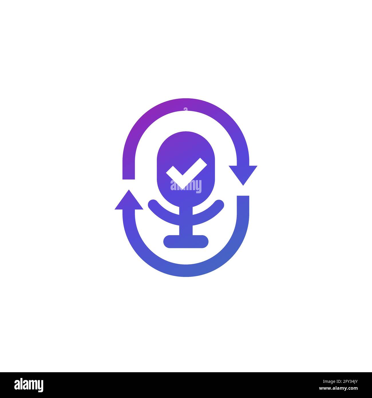 speech recognition or audio recording vector icon Stock Vector Image ...