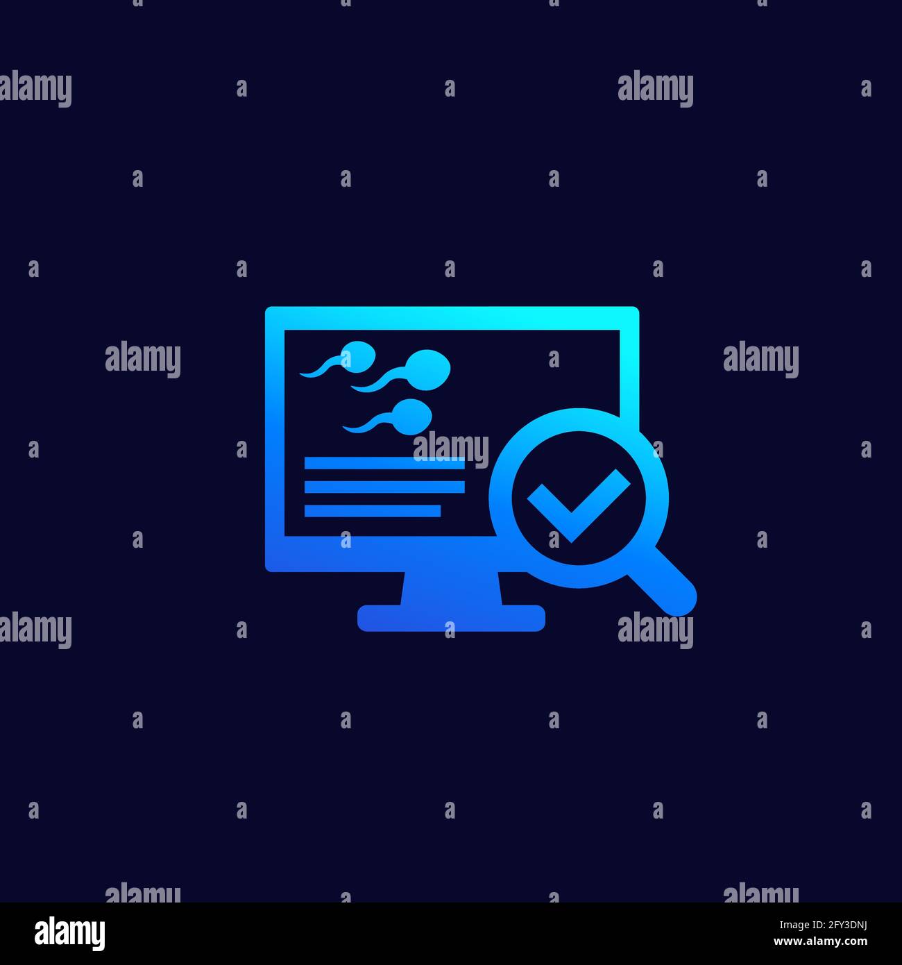 sperm test, fertility vector icon Stock Vector Image & Art - Alamy