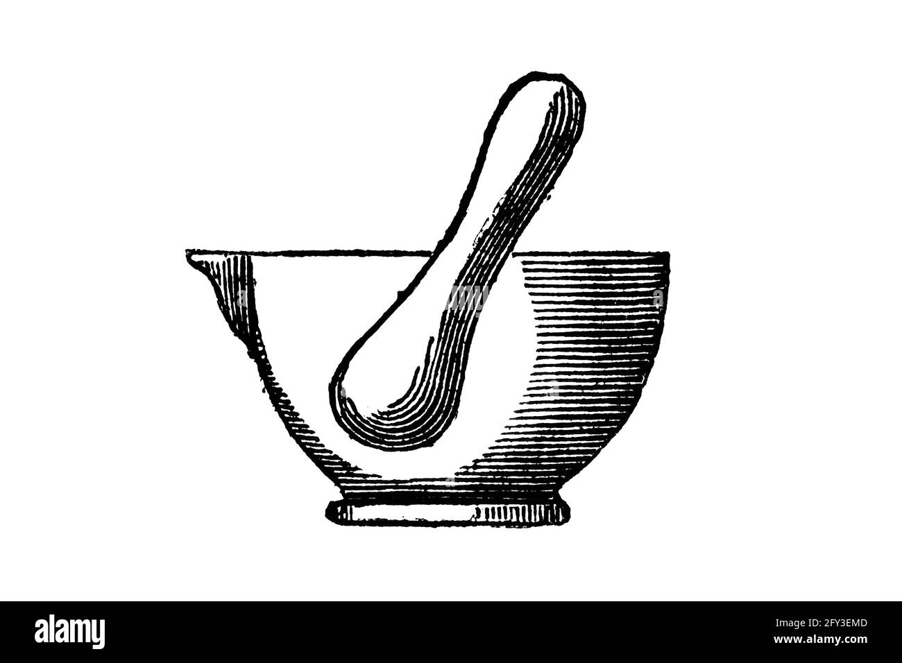 Ceramic Mortar and Pestle – 1897 Original Vintage Engraved Illustration ... Ceramic Mortar and Pestle – 1897 Original Vintage Engraved Illustration ...