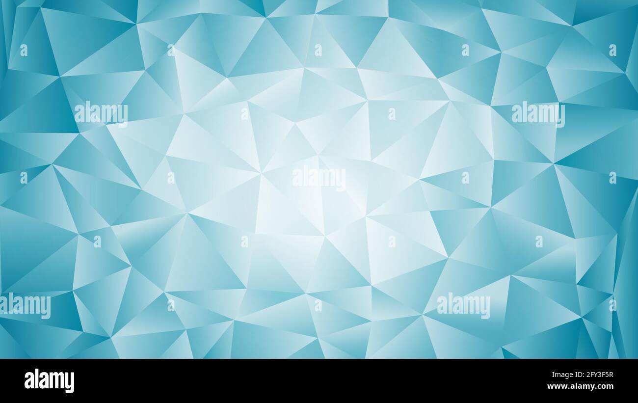 Abstract Mosaic Background with Triangle Particles. Blue Gradient ...