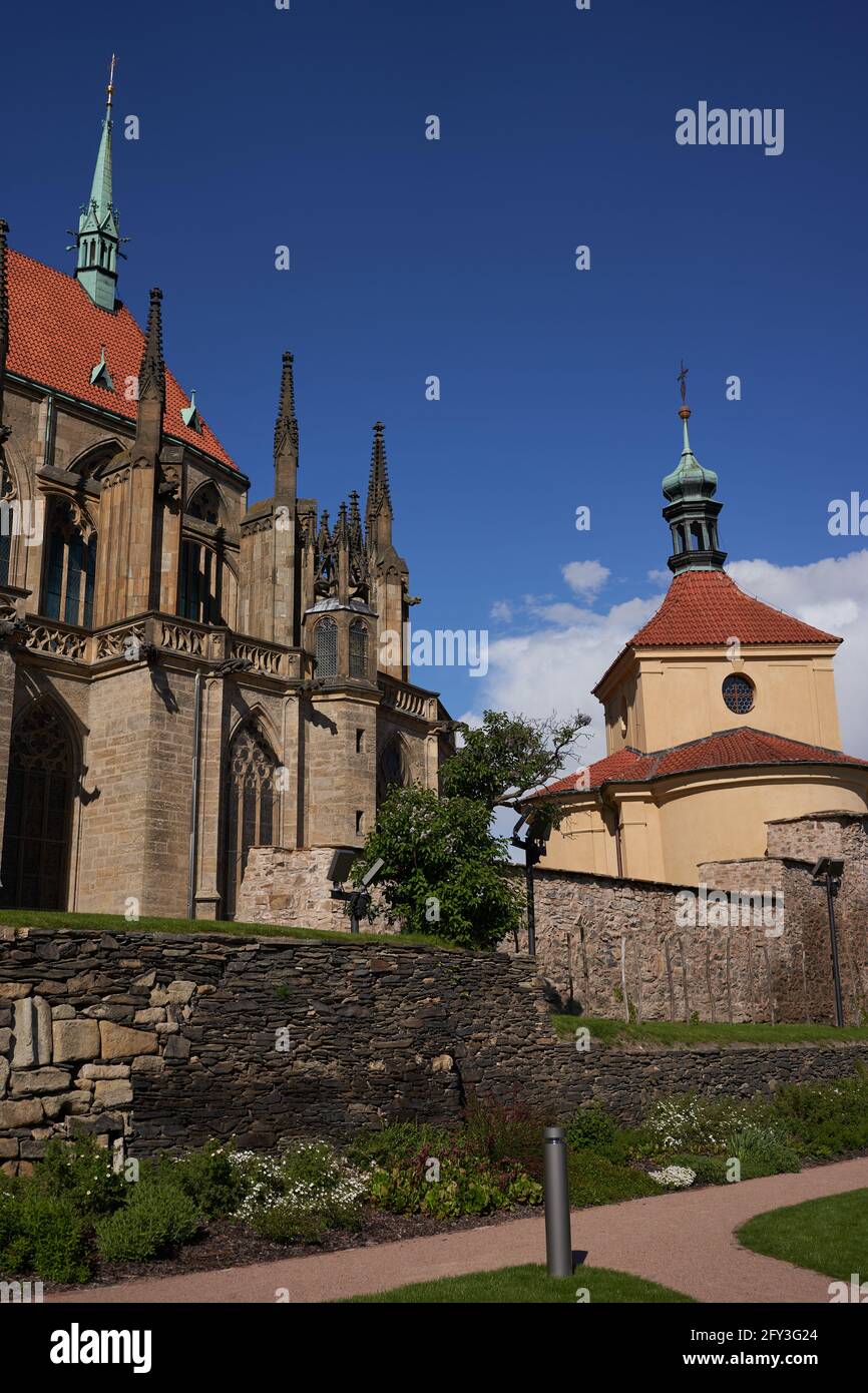 Kolin, Czech Republic - May 22, 2021 - The ossuary at St. Bartholomew's ...