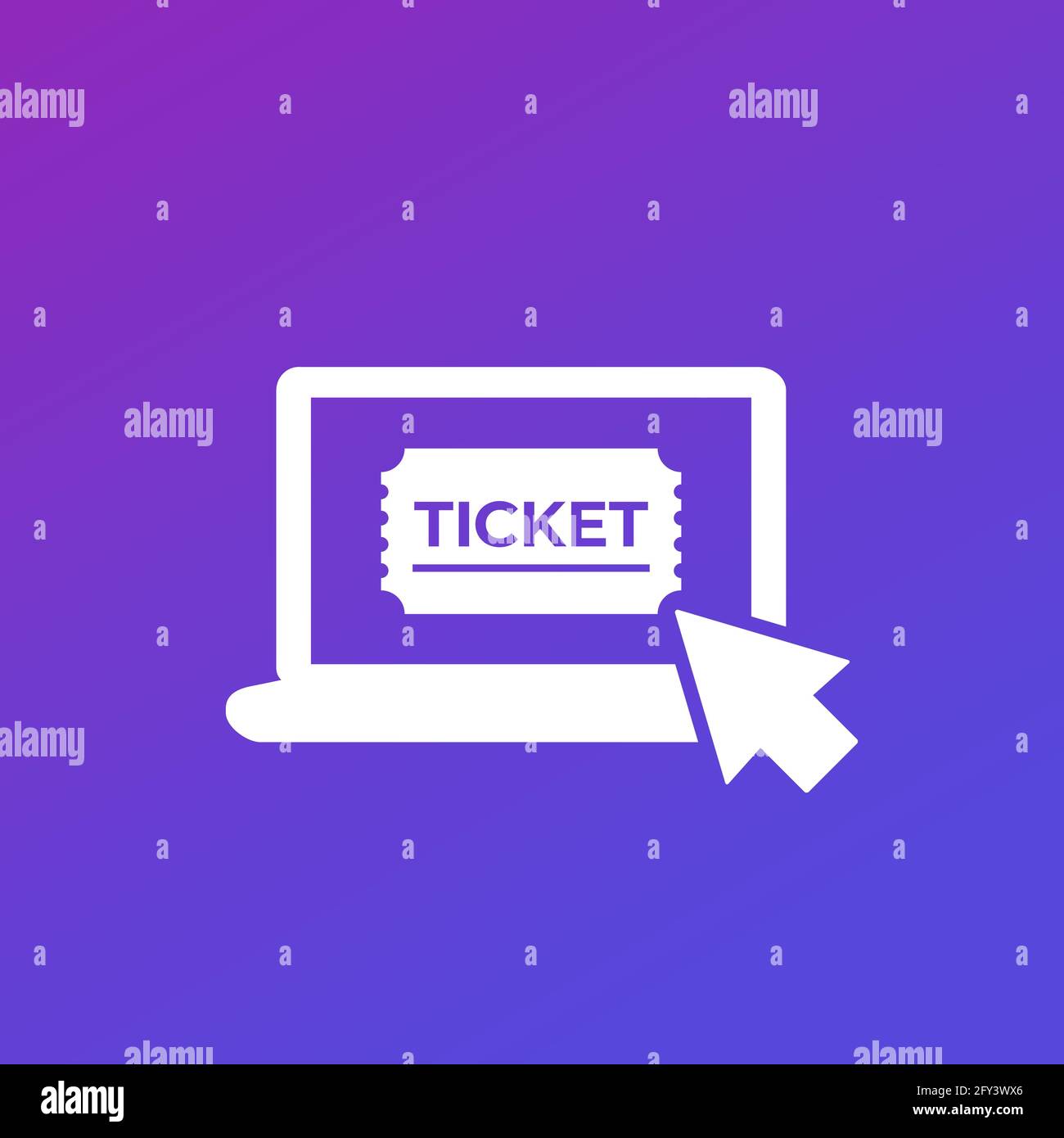 buy tickets online icon for web and apps Stock Vector Image & Art - Alamy