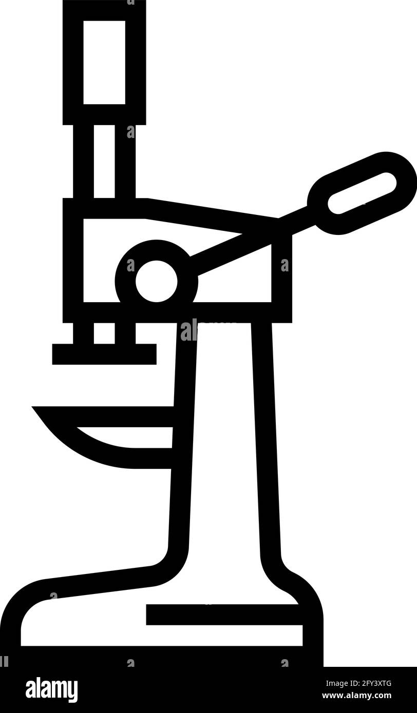 press tool for preparing coffee line icon vector illustration Stock ...