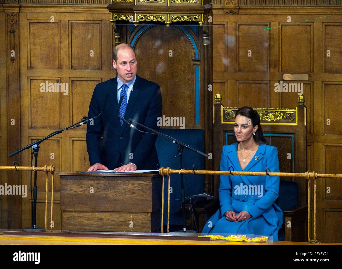 The Duke and Duchess of Cambridge during the Closing Ceremony of the ...