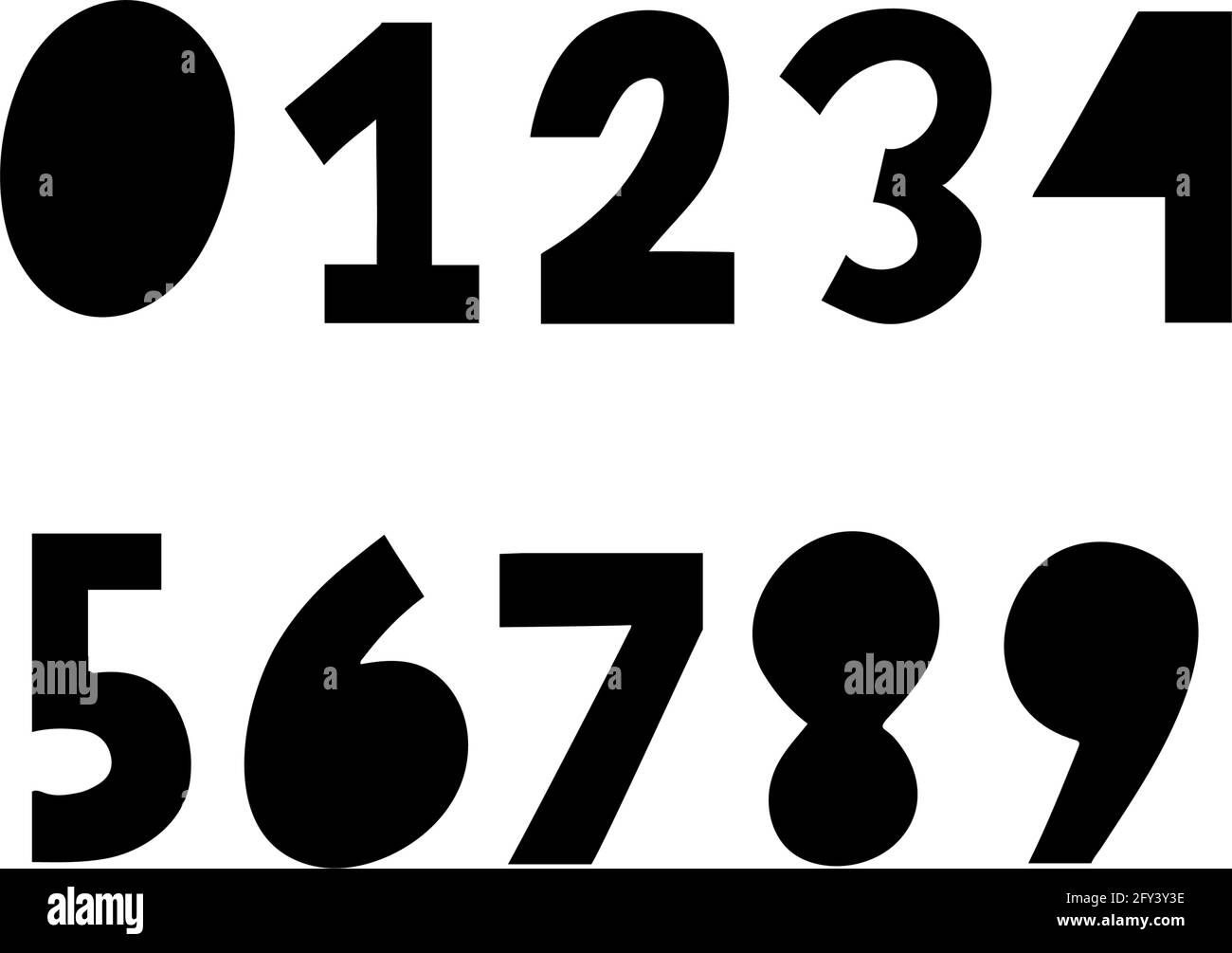 Abstract numbers symbols Stock Vector Images - Alamy