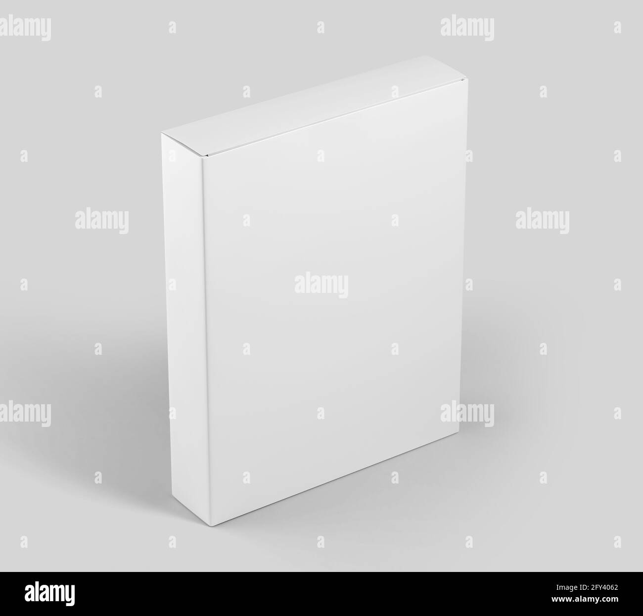 Blank white software box Mockup, medium size Cardboard package box, 3d ...
