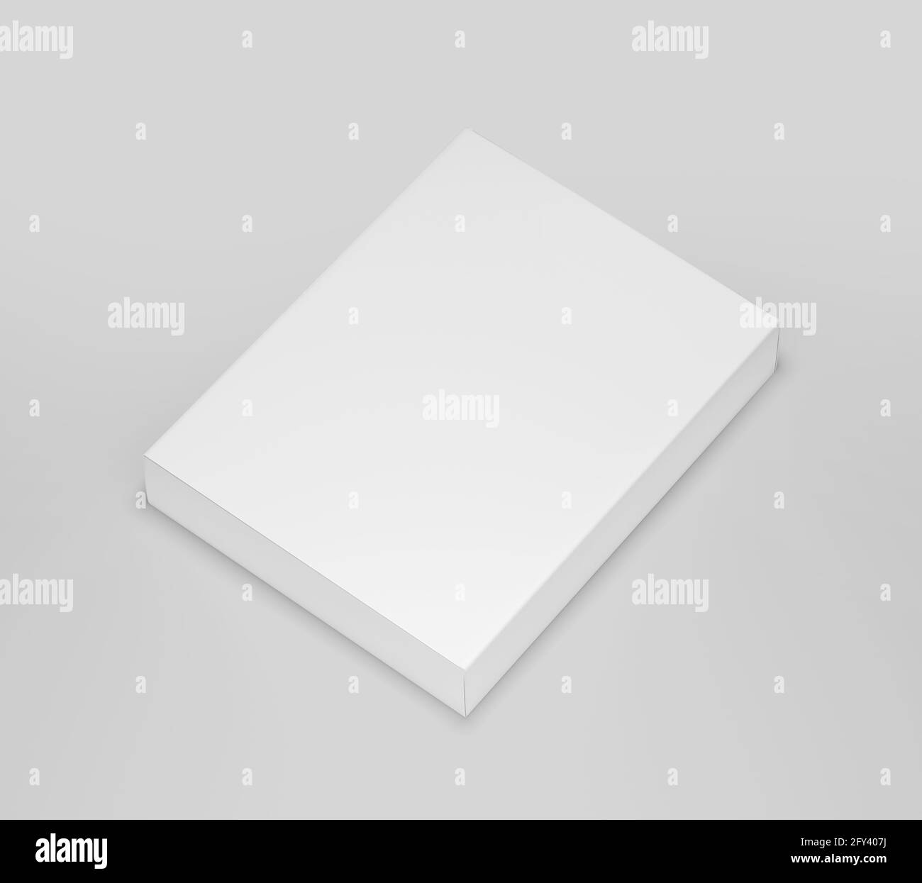 Blank white software box Mockup, medium size Cardboard package box, 3d ...