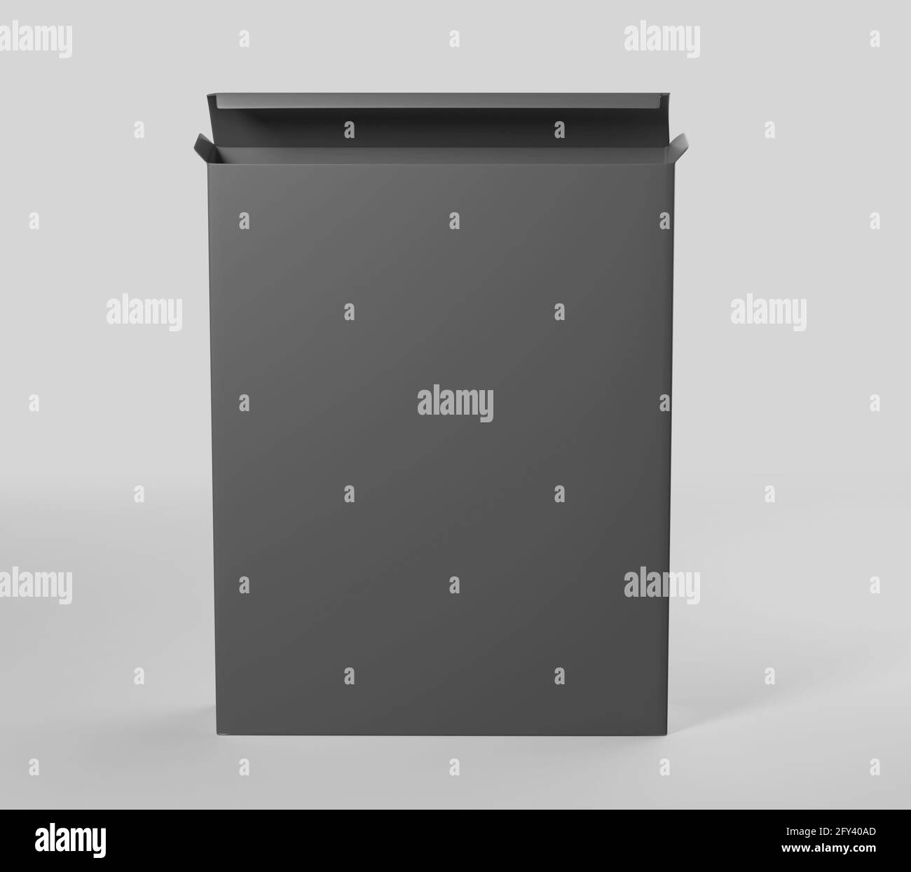 Blank white software box Mockup, medium size Cardboard package box, 3d ...