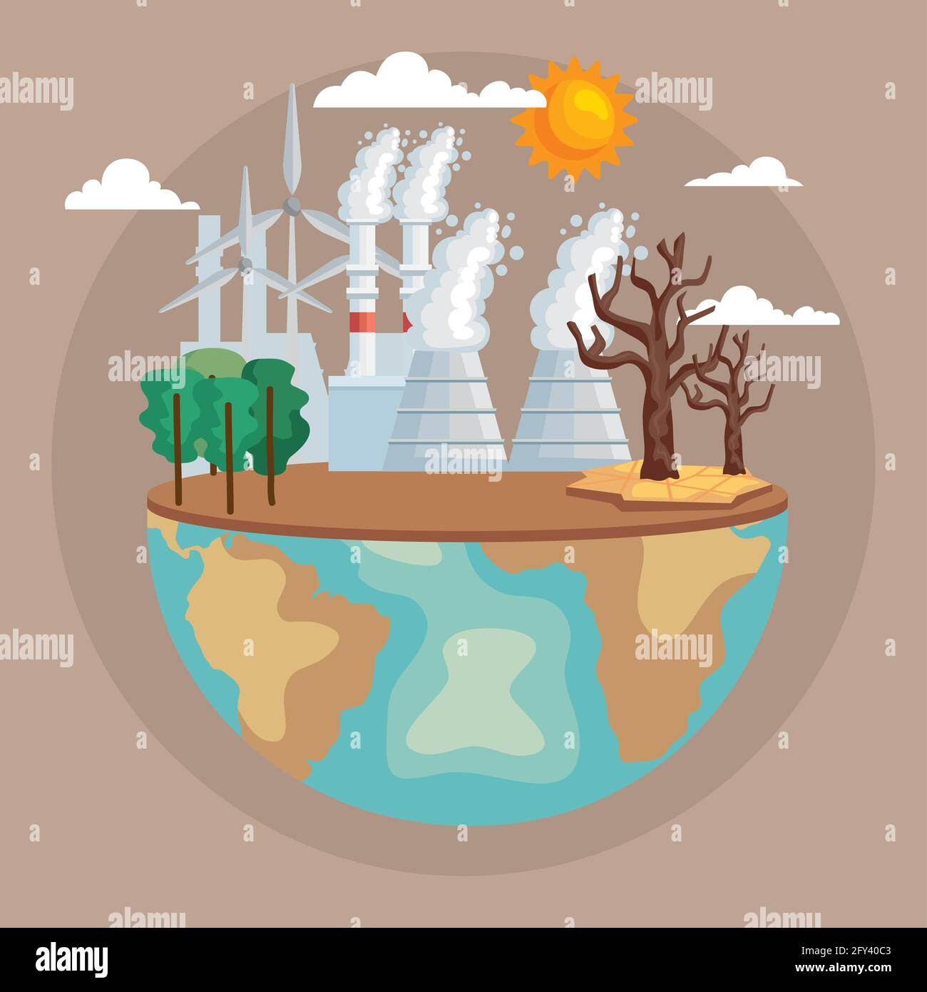 world with contamination Stock Vector Image & Art - Alamy