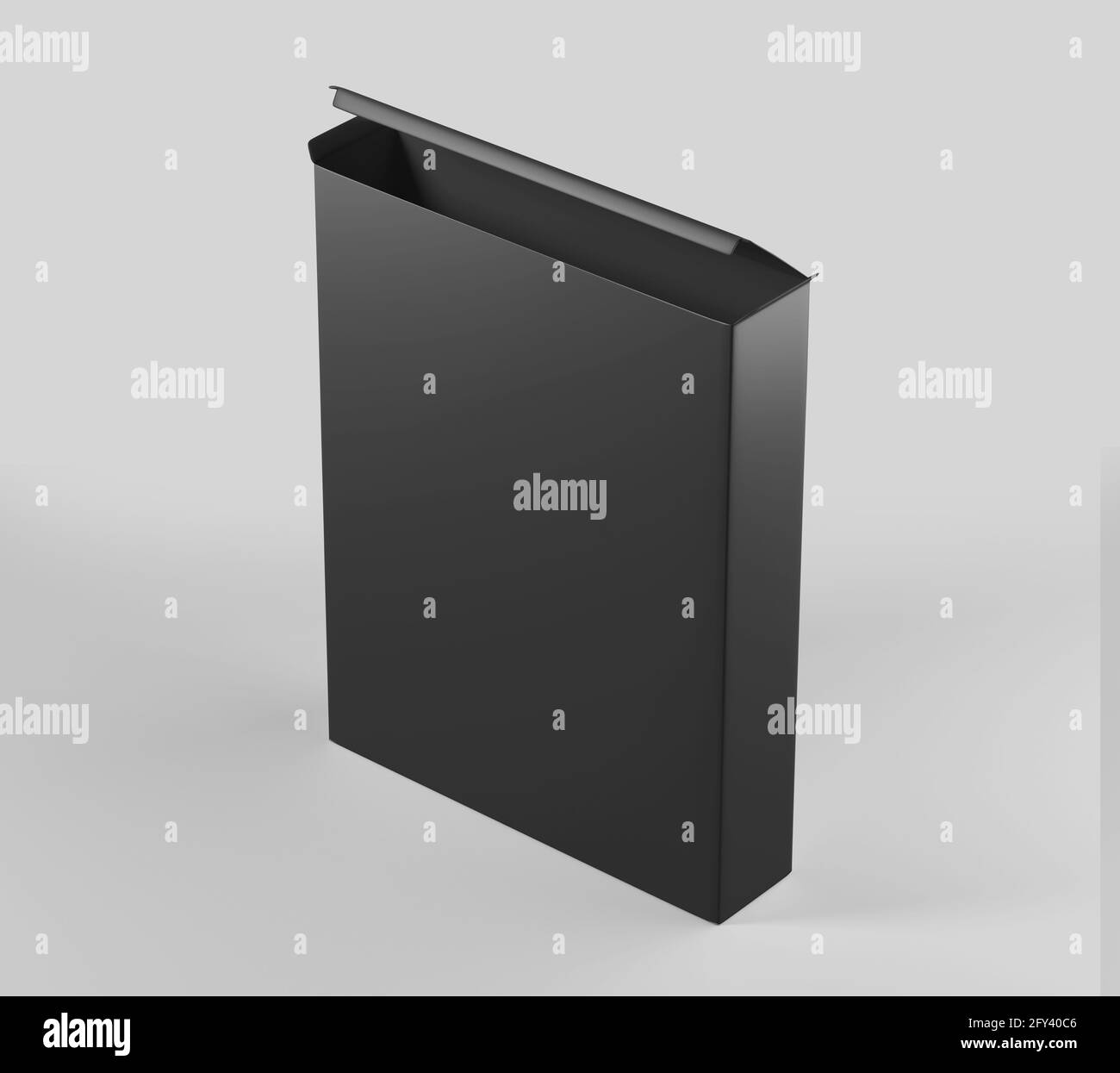 Blank white software box Mockup, medium size Cardboard package box, 3d ...